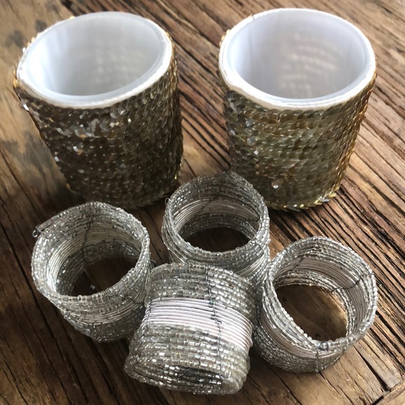 Dining | Pier 1 Napkin Rings And Votives | Poshmark